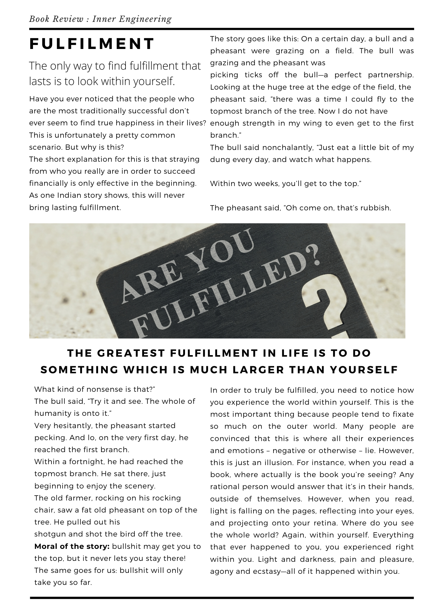 Inner Engineering | Book Review